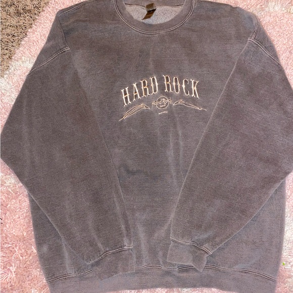 Hard Rock Cafe | Jackets & Coats | Vintage Oversized Hard Rock Pullover ...